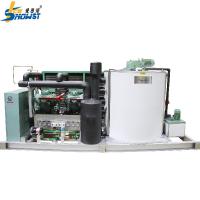 China 10T Saltwater Flake Ice Machine Making With Air Cooled Condenser for sale