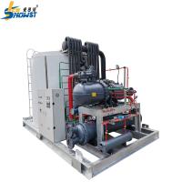 China Automatic 40ton Seawater Industrial Flake Ice Machine For Food Preservation for sale
