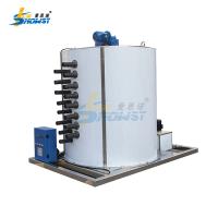 China 25 Ton SS304 Stainless Steel Flake Ice Evaporator Scale Ice Machine For Slaughtering Processing for sale