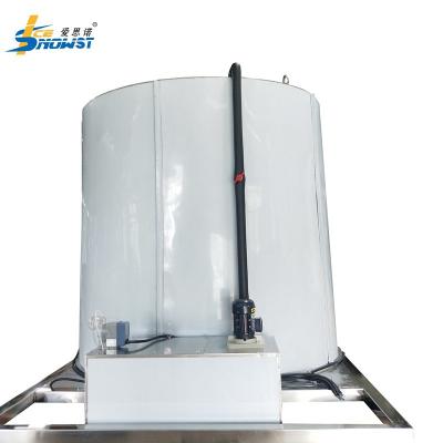 China 30 Ton Industrial Ice Maker Machine Ice Flaker Drum Evaporator For Supermarket for sale