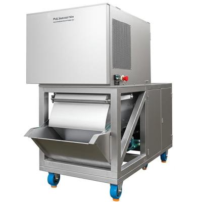 China PLC Controlled Freshwater Flake Ice Machine 2.2-4.5KW with 1.5-2.5mm Ice Thickness and 500KG Storage for sale