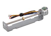 China Small Size Slider Stepper Motor 15mm 8V Trapezoidal Screw With Hexagonal Nut Tr3*1P*2N Lead screw for sale