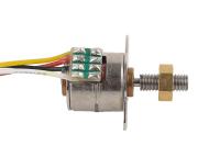 China 18ohm Small DC Electric Motors 10mm PM Micro stepper motor With Lead Screw 18° Step angle for sale