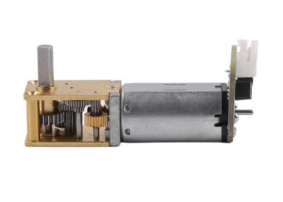 China High Torque Worm N20 DC Gear Motor With Magnetic Encoder Encoder resolution 7PPR/12 PPR for sale