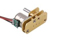 China 10mm worm Mini Geared Stepper Motor 5V Horizontal Right Angle 2 Phase for sale