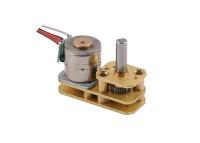 China 5V Worm Gear Stepper Motor 10mm Horizontal Right Angle Stepper Motor 2 Phase for sale