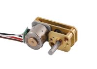 China 5V Worm Gear Stepper Motor 10mm Horizontal Right Angle Stepper Motor 2 Phase for sale