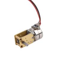 China Multiple Gear Ratio Double Stacked 15mm Stepper Motor With Worm Gearbox for sale