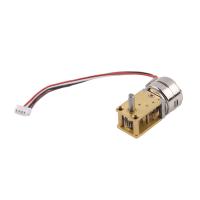 China Multiple Gear Ratio Double Stacked 15mm Stepper Motor With Worm Gearbox for sale