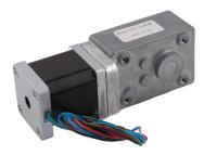 China Customized D Shaft 35HS42 NEMA 14 35mm Hybrid Stepper Motor With Worm Gearbox for sale
