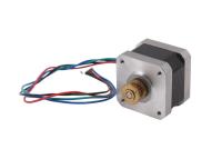 China NEMA 17 42mm Hybrid Stepper Motor 3.3KG*Cm 0.9° Step Angle With Brass Gear for sale