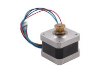 China NEMA 17 42mm Hybrid Stepper Motor 3.3KG*Cm 0.9° Step Angle With Brass Gear for sale