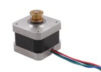 China NEMA 17 42mm Hybrid Stepper Motor 3.3KG*Cm 0.9° Step Angle With Brass Gear for sale