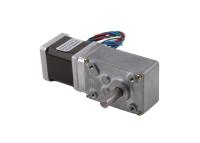 China NEMA 14 35mm Hybrid Stepper Motor With Worm Gearbox Custom D Axis for sale