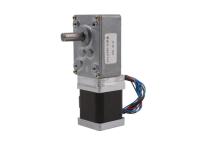 China NEMA 14 35mm Hybrid Stepper Motor With Worm Gearbox Custom D Axis for sale