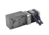 China Nema 14 Stepper Motor Gear Reduction Worm Gear DC Motor 12V Synchronizable Self Locking for sale