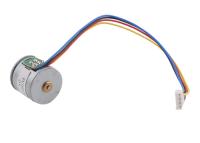 China Bipolar Drive 24V Micro Stepper Motor 20mm 2 Phase With Metal Gear for sale