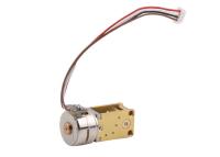 China 5VDC 8mm Length Output Shaft Worm Gearbox With 15mm Diameter PM Stepper Motor for sale