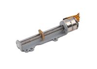 China 10mm Diameter Micro Slider Screw Stepper Motor Copper Slider With Bracket Linear Stepper Motor for sale