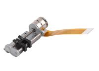 China Precision 8mm Dia Micro Slider Stepper Motor 22mm Length Copper Slider With Bracket Linear for sale