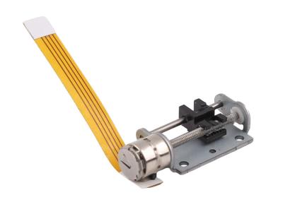 China Precision 8mm Dia Micro Slider Stepper Motor 22mm Length Copper Slider With Bracket Linear for sale