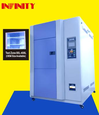 China Stainless Steel Sample Rack 2 Layers Programmable High-Low Temperature Shock Test Chamber for sale