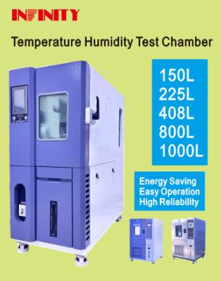 China AC220V Programmable Constant Temperature Humidity Test Chamber -20℃ to +150℃ Range 20-98% RH Control for sale