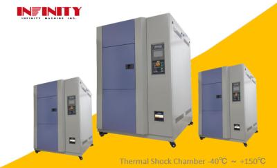 China Programmable Thermal Shock Test Chamber -55℃ to +150℃ Temperature Range 500x400x400mm to 600x850x800mm Models for sale