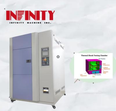 China Condenser Mode Air-cooled High and Low Temperature Impact Test Chamber with Safety Protection Device for sale