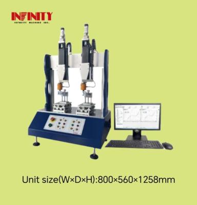China 105 Kg Dual-station Swing Force Testing Machine 0.1-1200mm/min Test Speed ±0.05mm Displacement Accuracy for sale