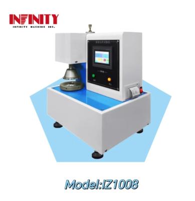 China Switchable Units Material Fully Automatic Burst Strength Testing Machine With Color Touch Screen Control for sale