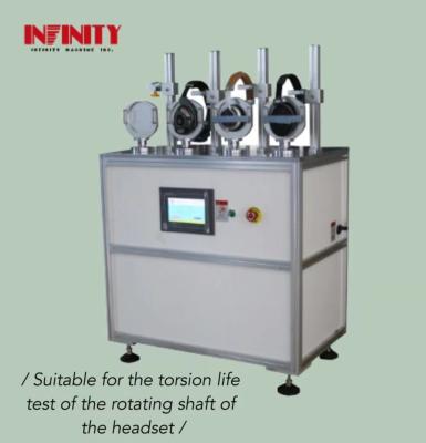 China IZ1011 Headphone Torsion Life Testing Machine - 850×360×1200mm Unit with 5-360° Adjustable Angle for Headset Durability Testing for sale