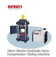 China 4%-100% FS KN Micro Electro Hydraulic Servo Compression Testing Machine With 50mm Piston Stroke for sale
