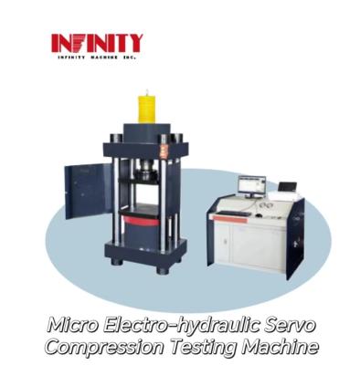 China 4%-100% FS KN Micro Electro Hydraulic Servo Compression Testing Machine With 50mm Piston Stroke for sale