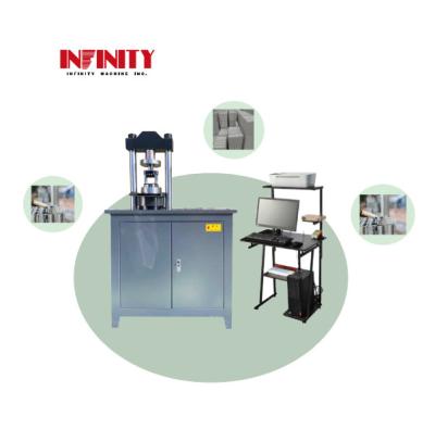 China Double Column High Precision Control 300KN Servo Compression Strength Testing Machine for sale