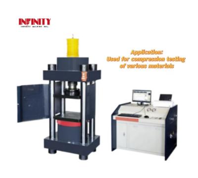 China 1500KN User Friendly Software Interface Micro Electro Hydraulic Servo Compression Test Machine for sale