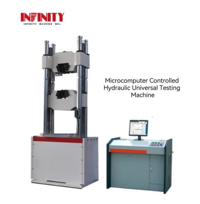 China Lab 600KN Tensile Test Micro Controlled Hydraulic Universal Testing Machine For Metal for sale