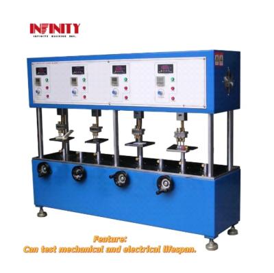 China Tablet Long Term Click Life Test Four Stations Mechanical Button Testing Machine for sale