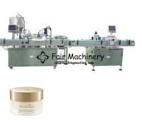 China 50Hz 20B/Min Screw Capping Machine Cosmetic Cream Filling 60mm Cap for sale