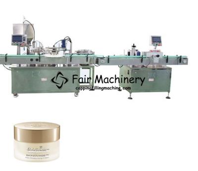 China 50Hz 20B/Min Screw Capping Machine Cosmetic Cream Filling 60mm Cap for sale