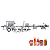 China 500ml 380V Ketchup Filling Machine for Chili Sauce 6 Nozzles 36B/Min for sale