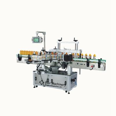 China 2.8KW 0.4mpa Double Side Sticker Labeling Machine Plastic Bottle Printing 20PCS/Min for sale
