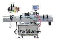 China 80PCS/min 2100W Cosmetic Labeling Machine , 0.4mpa Glass Jar Labeling Machine for sale