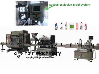 China 50HZ 1000ml Capping Filling Machine Liquid Bottle Labeling Sealing 2.8KW for sale