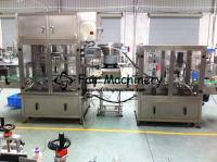 China 220VAC 0.4mpa Beverage Filling Production Line 35BPM Liquid Capping Labeling for sale
