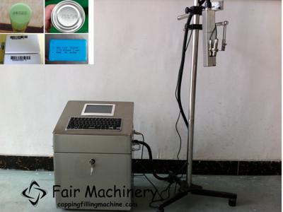 China 220VAC Ink Jet Printing Machine , SGS 50PCS/min Bottle Expiry Date Printing Machine for sale