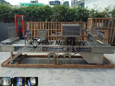 China PLC ISO PET Jar Sealing Machine , 0.2CBM/Min 1PH Yogurt Cup Sealing Machine for sale