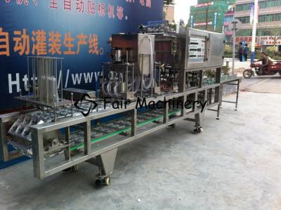China 7.5KW 220V Yogurt Cup Filling Machine , 5400BPH Plastic Cup Sealing Machine for sale