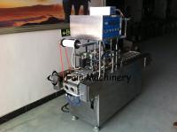 China 3.6KW SS304 Cup Filling Sealing Machine For 2 Cups Water Cup 1800B/H for sale