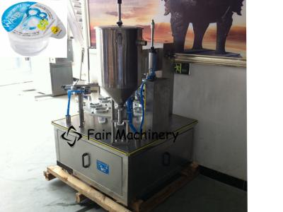 China 0.7MPa 800cups/H Cup Filling Sealing Machine Auto Rotary 50HZ for sale